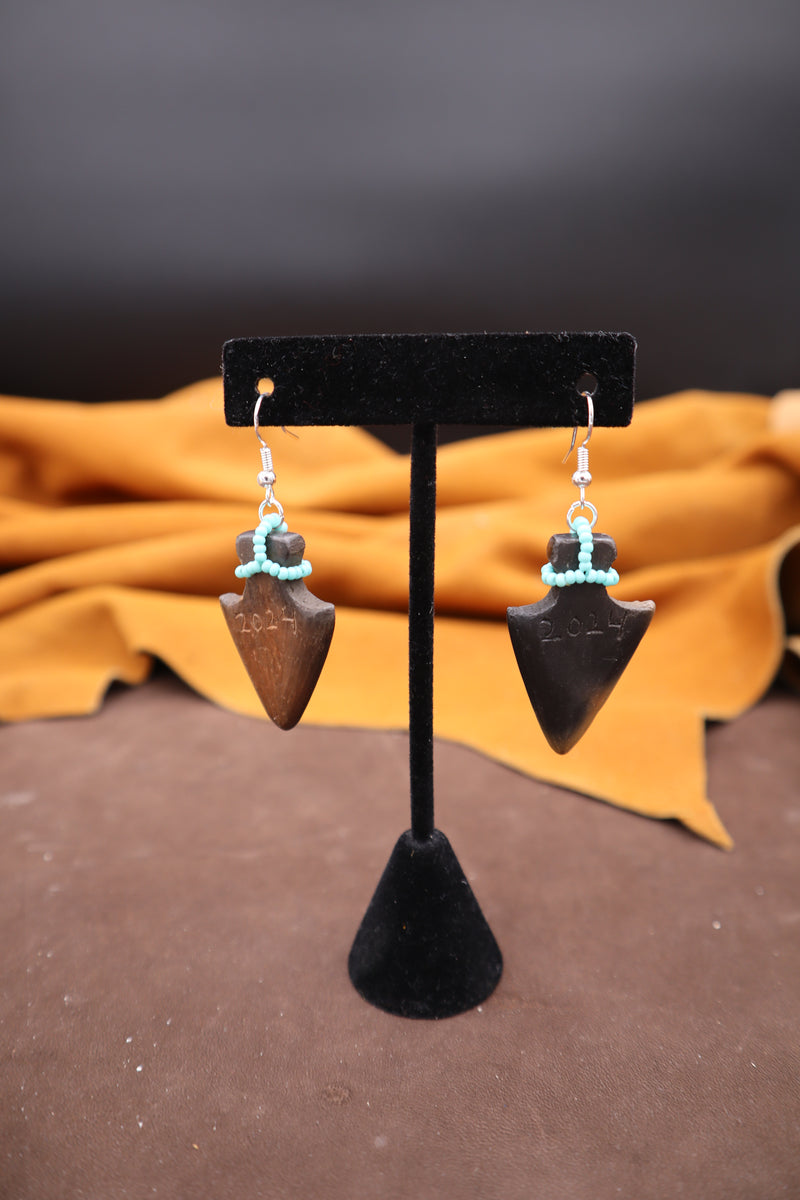 Clay Arrowhead Earrings by Sarah Tucker – Catawba Cultural Preservation ...