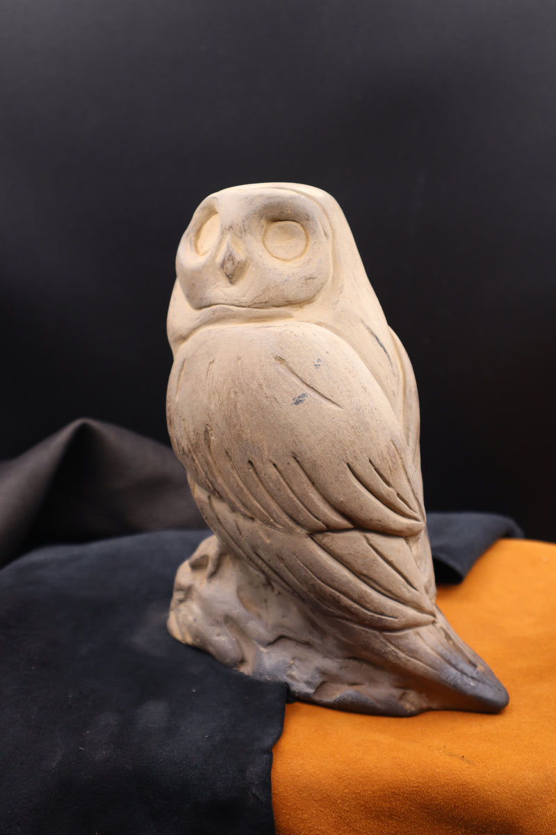 Large Owl Effigy by Tony Bouler Jr – Catawba Cultural Preservation Project