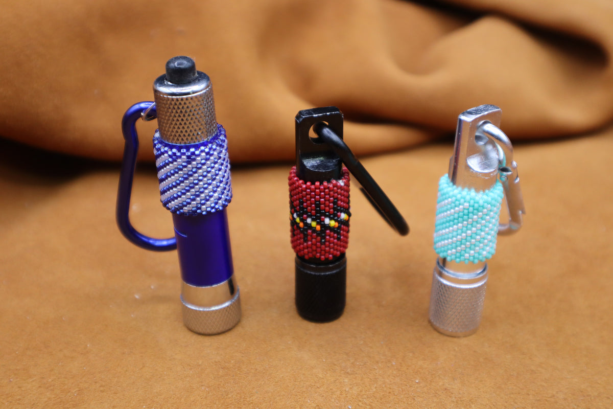 Beaded Keychain Flashlight by Cindy & Mandy George – Catawba Cultural ...