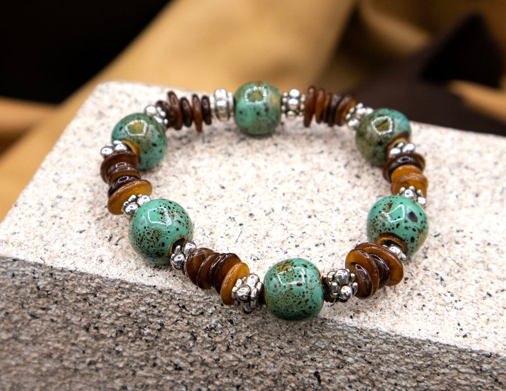 Natural Stone Bracelets by Bobby R. Blue – Catawba Cultural ...
