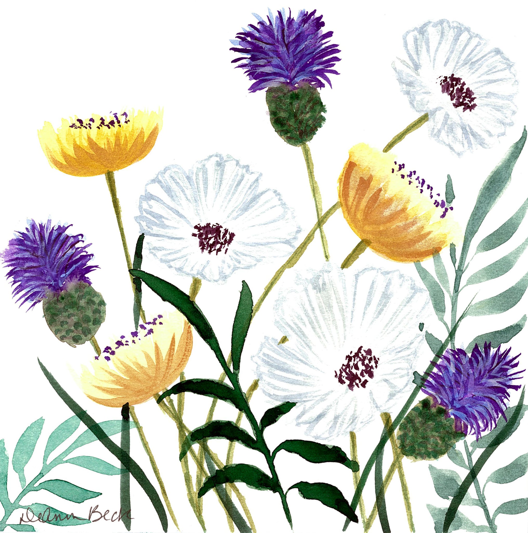 Small Watercolor Paintings by DeAnn Beck – Catawba Cultural ...